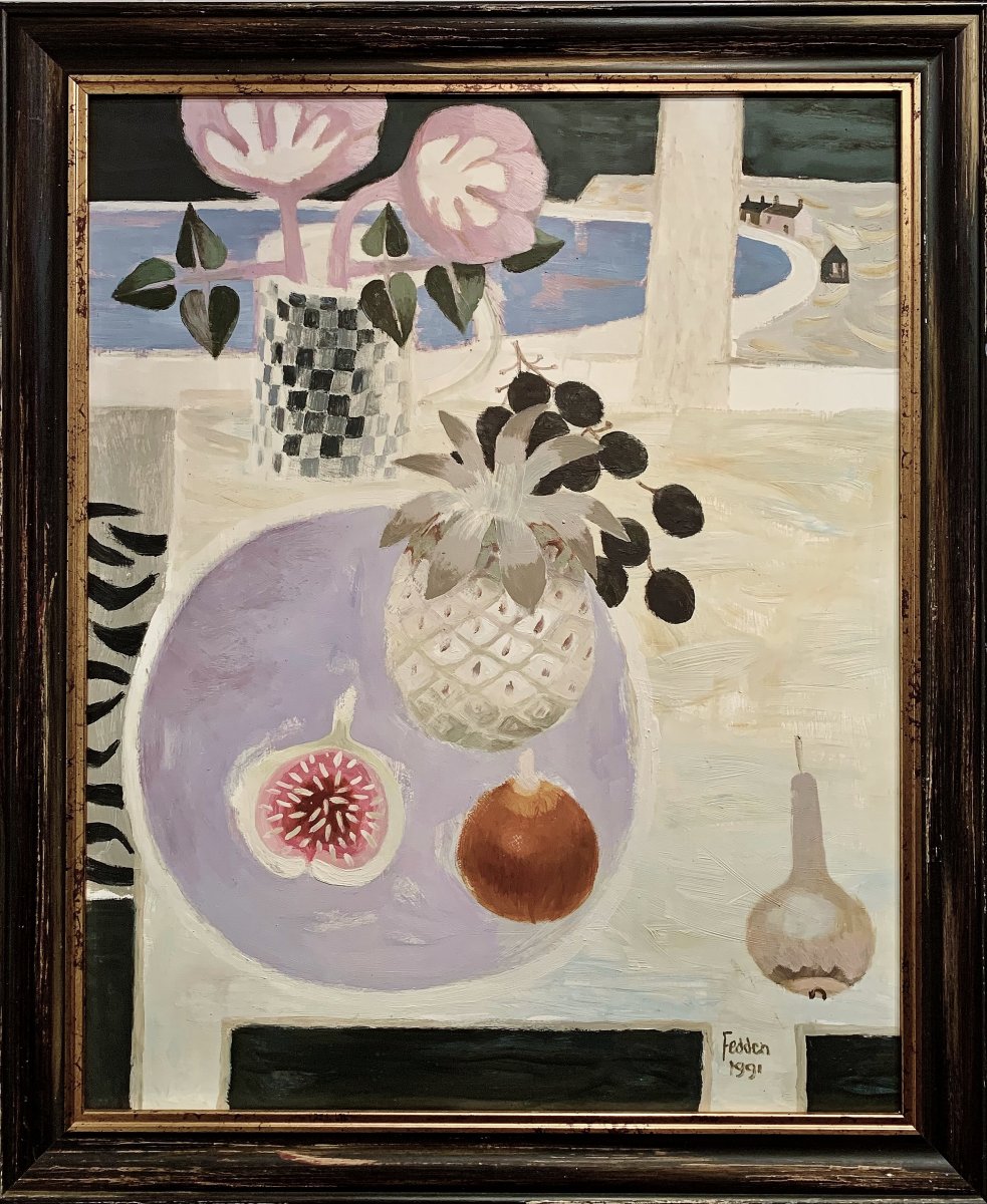 Mary Fedden RA - Still Life with Fig and Pineapple