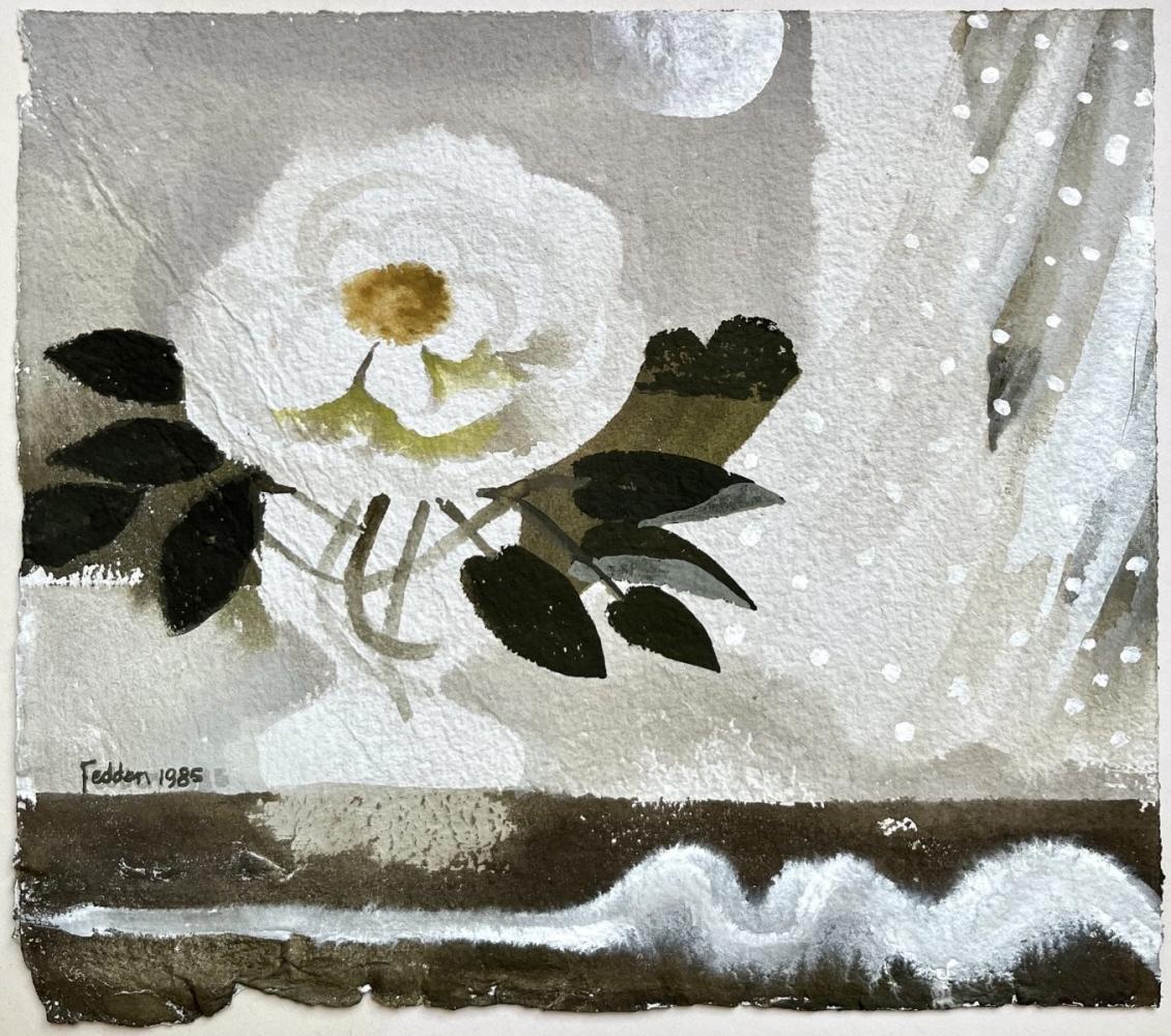 Mary Fedden RA - White Rose - 1985