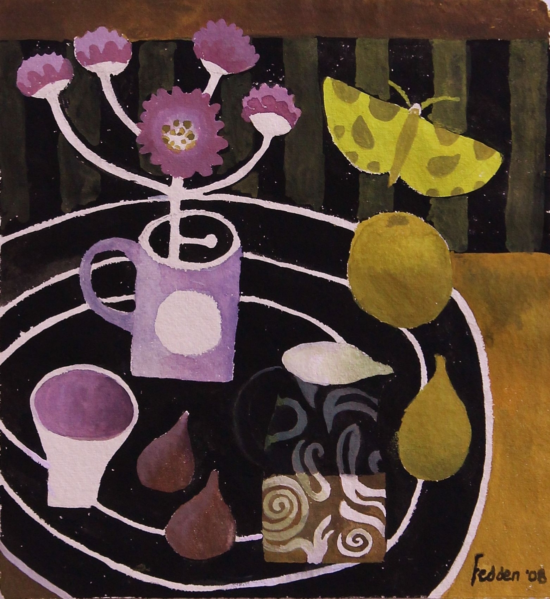 Mary Fedden RA - Table with Rings